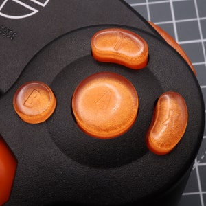 Nintendo Gamecube Custom Resin Buttons Orange Candy - Etsy