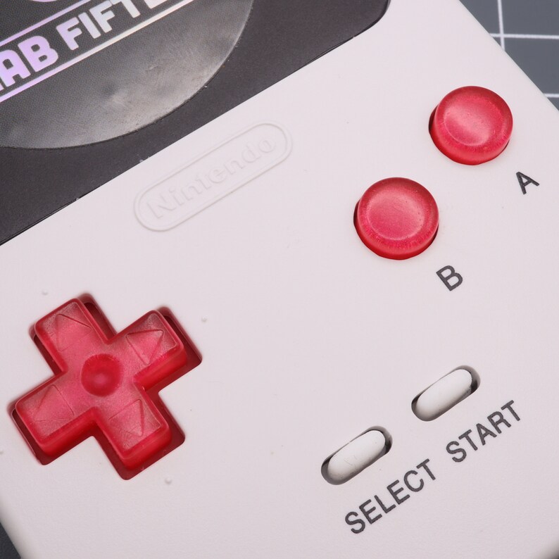 Game Boy Pocket Custom Resin Buttons Strawberry Candy - Etsy