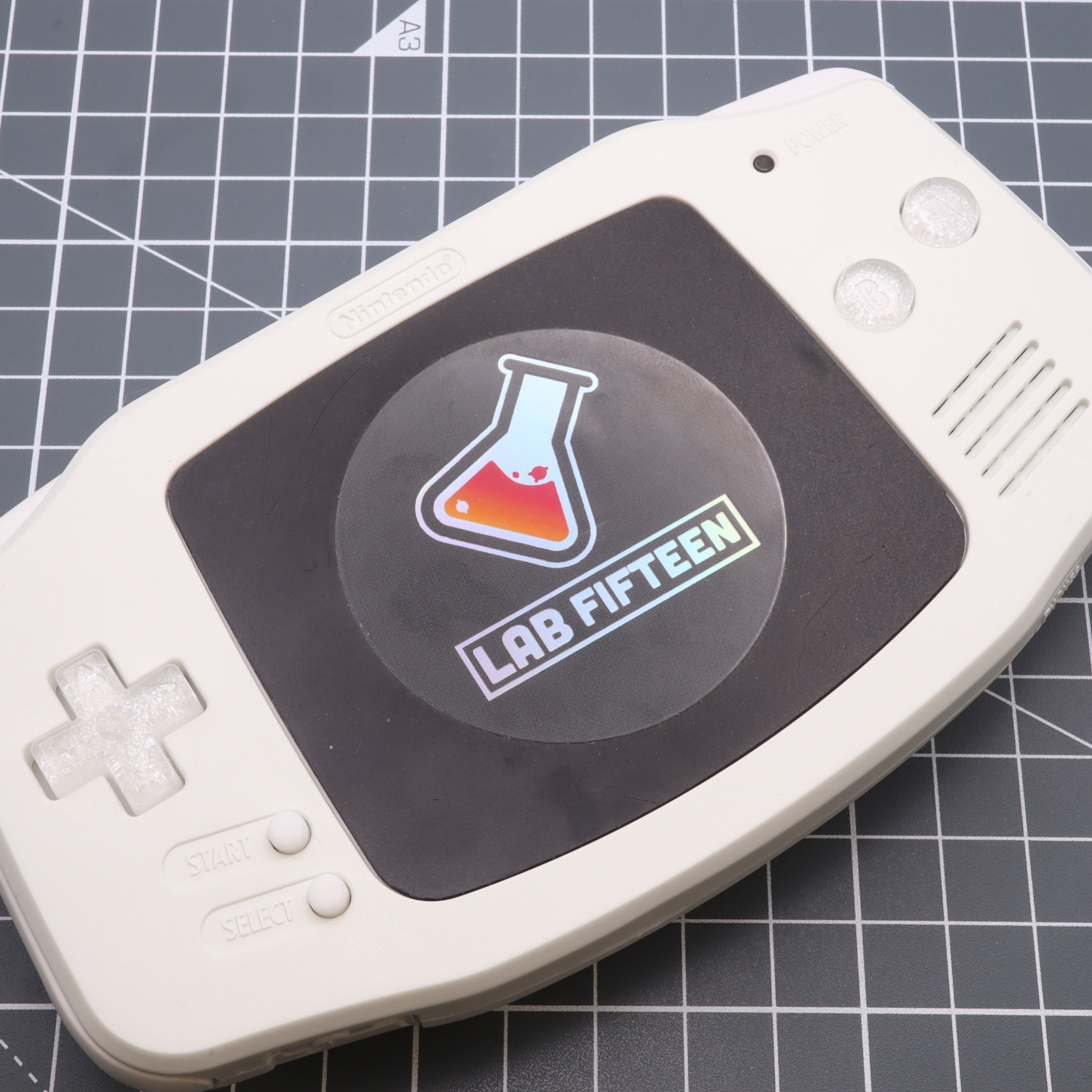 Game Boy Advance Custom Resin Buttons Pearl White - Etsy