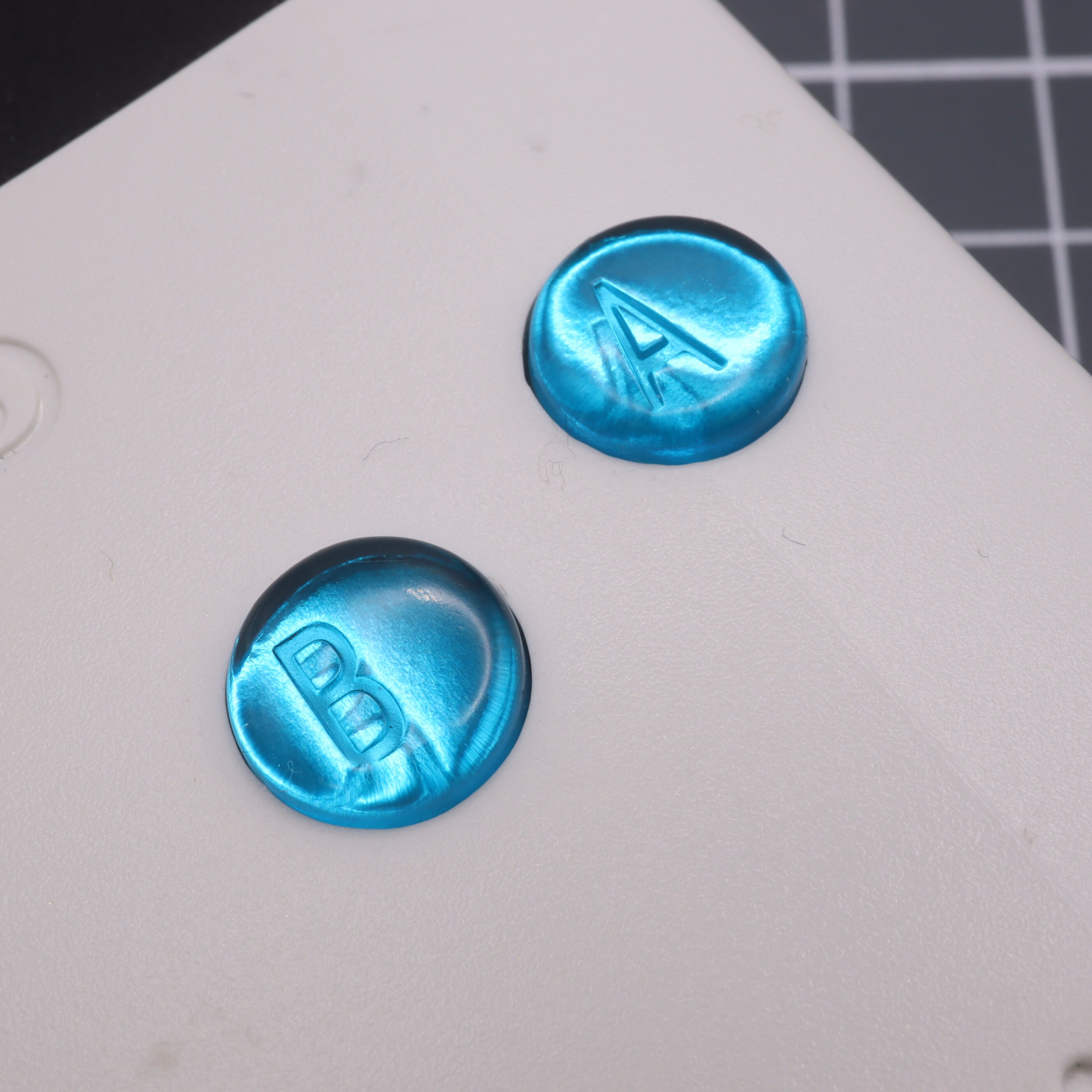 Game Boy Color Custom Resin Buttons Chrome Blue - Etsy