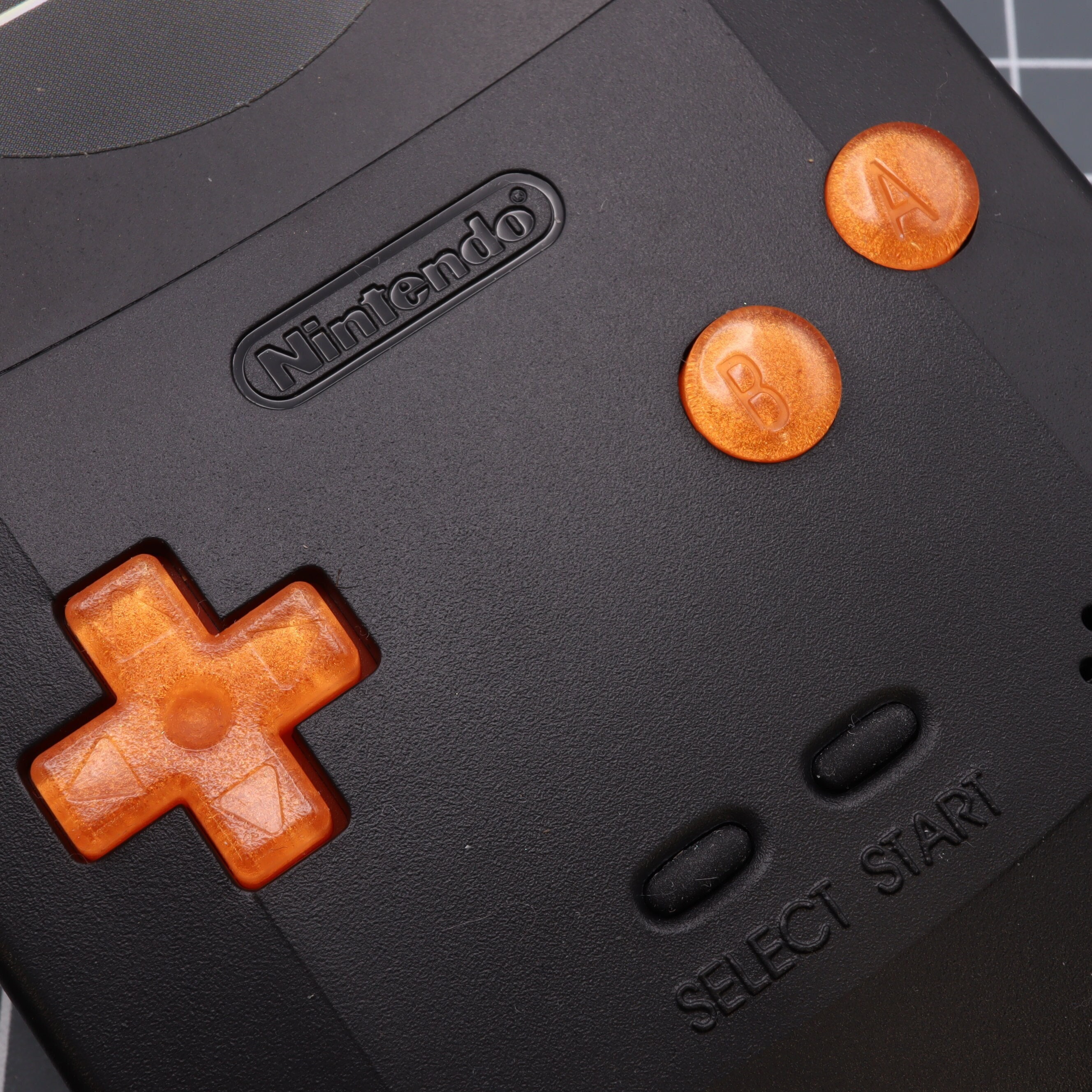 Game Boy Color Custom Resin Buttons Orange Candy - Etsy