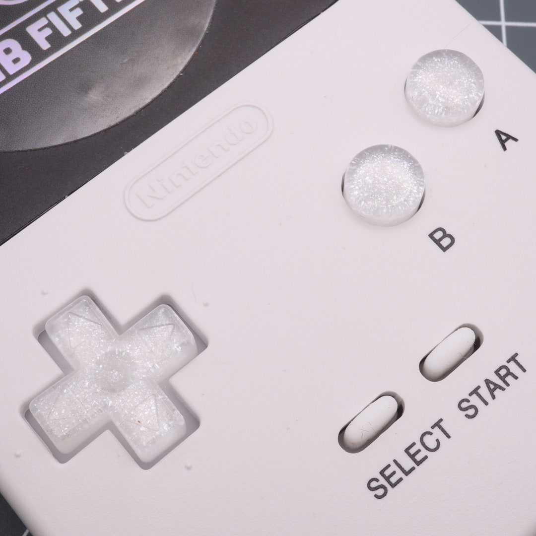 Game Boy Pocket Custom Resin Buttons Pearl White - Etsy