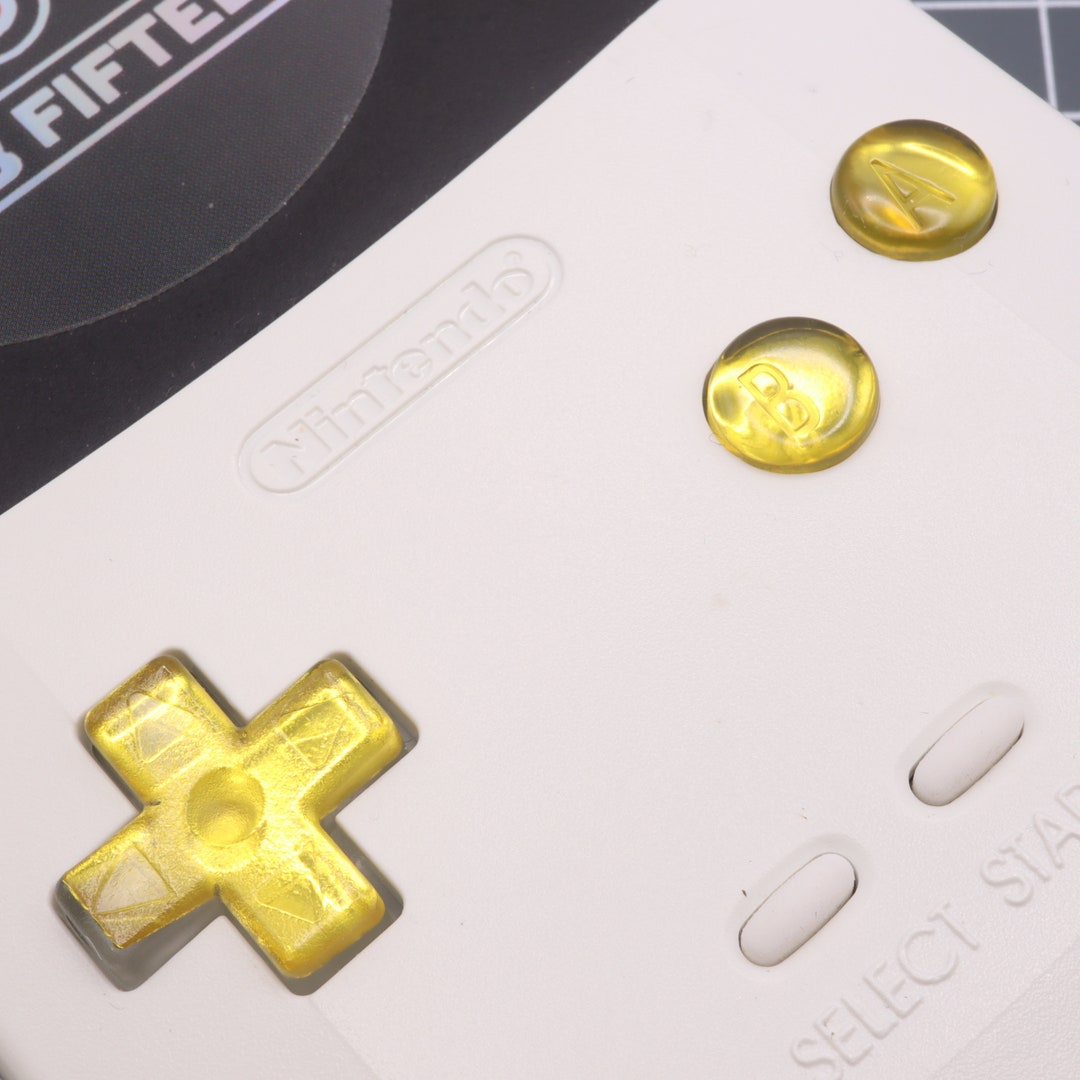 Game Boy Color Custom Resin Buttons Chrome Gold - Etsy
