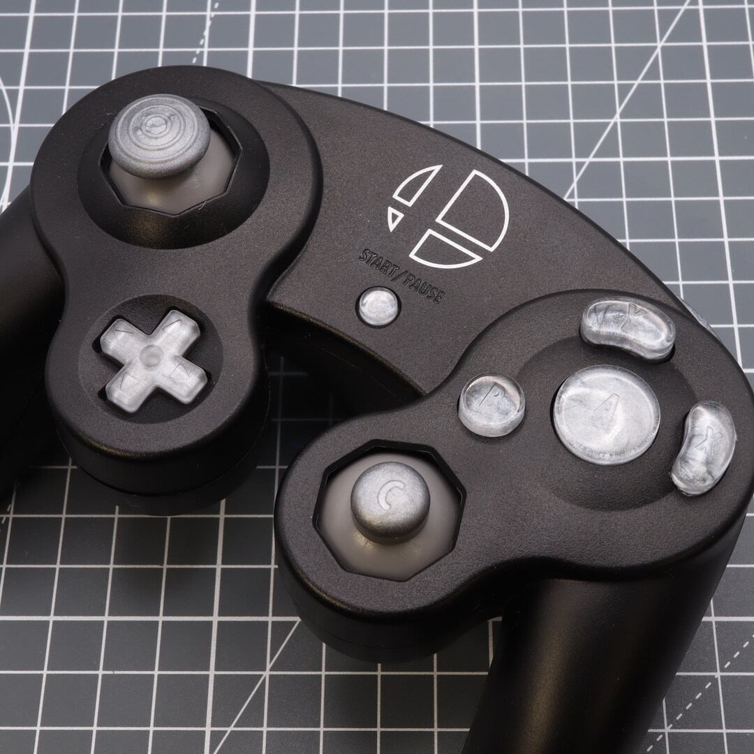 Nintendo Gamecube Custom Resin Buttons Metallic Silver - Etsy