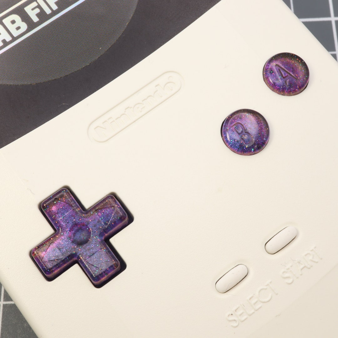 Game Boy Color Custom Resin Buttons Cosmic Purple - Etsy