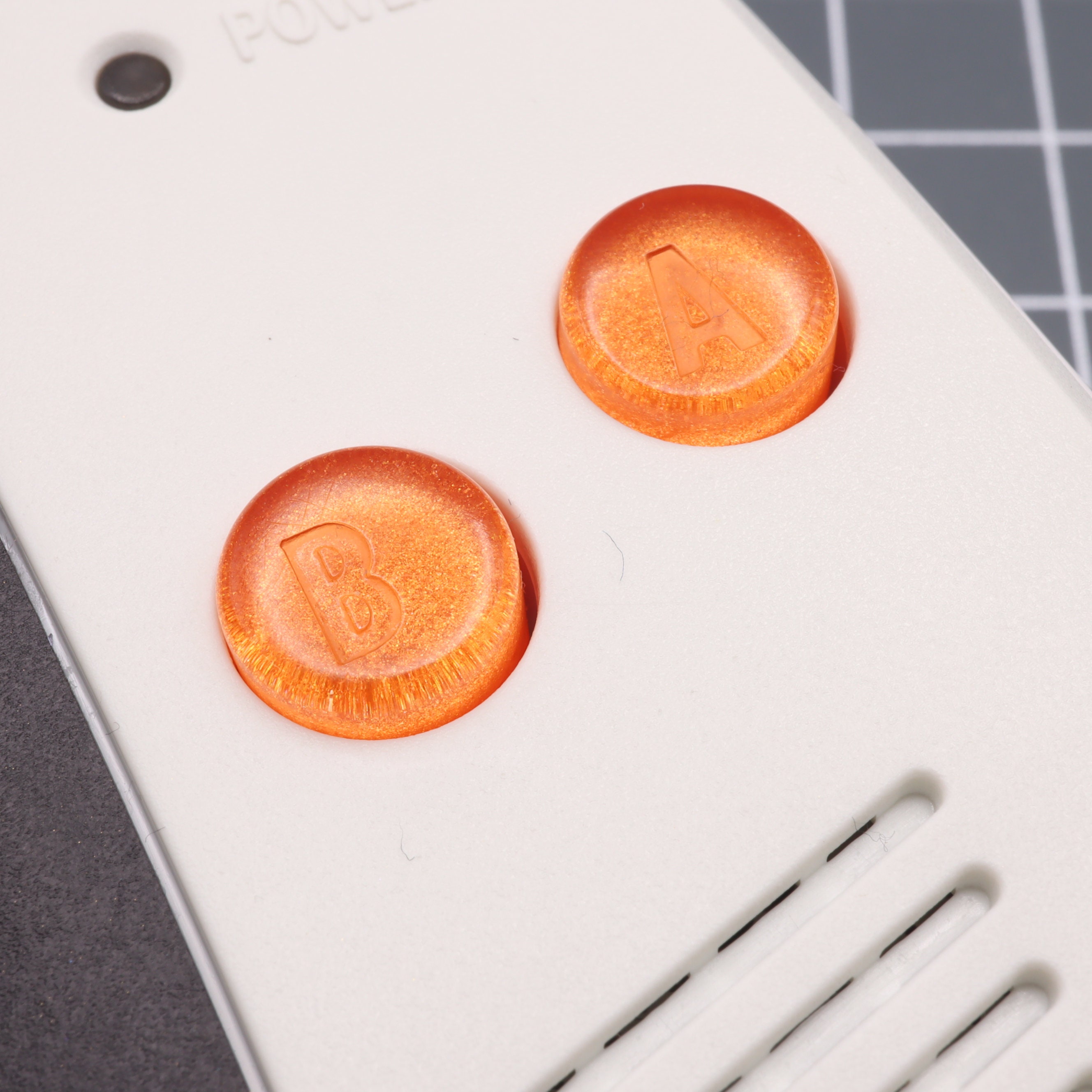 Game Boy Advance Custom Resin Buttons Orange Candy - Etsy