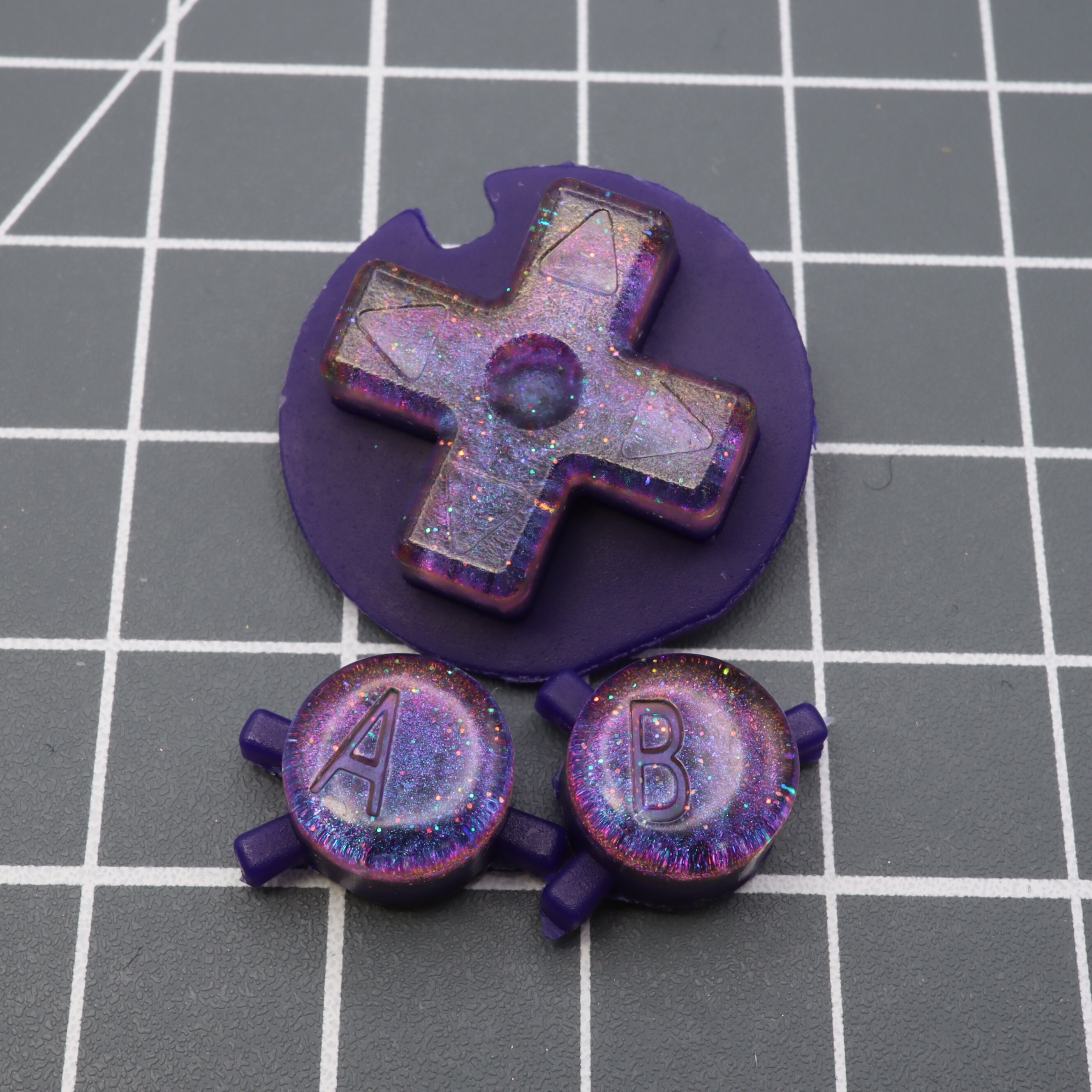 Game Boy Color Custom Resin Buttons Cosmic Purple - Etsy