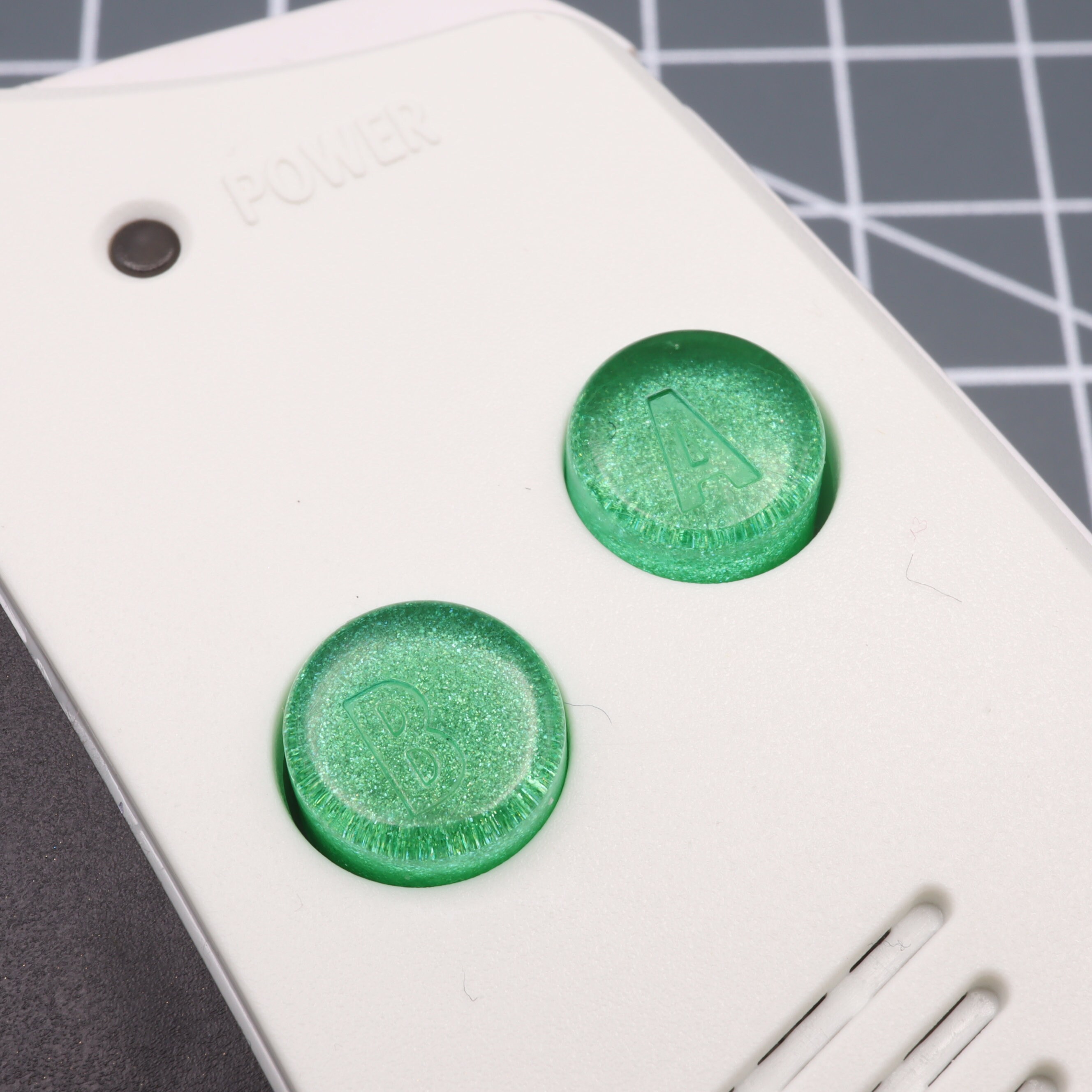Game Boy Advance Custom Resin Buttons Lime Candy - Etsy
