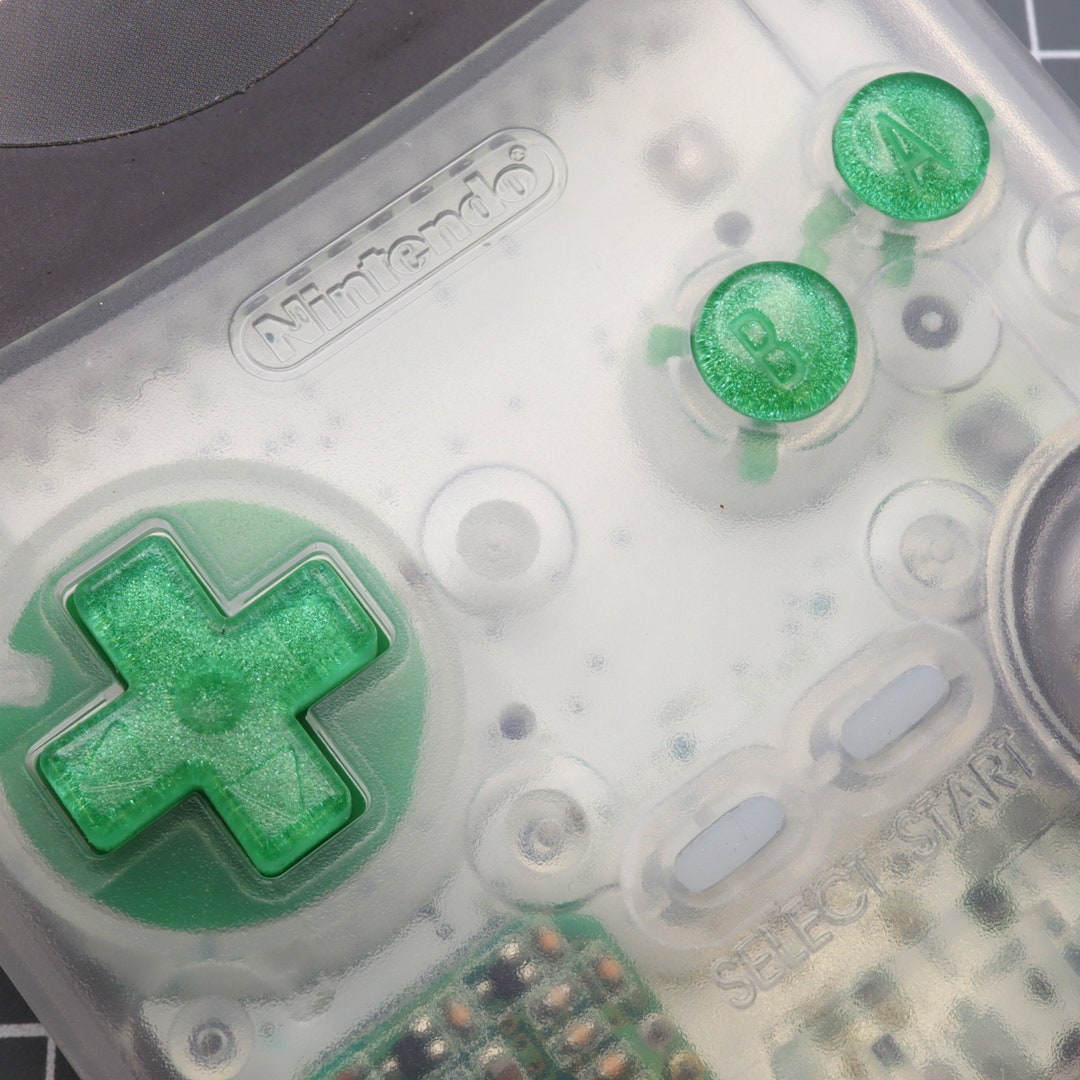 Game Boy Color Custom Resin Buttons Lime Candy - Etsy