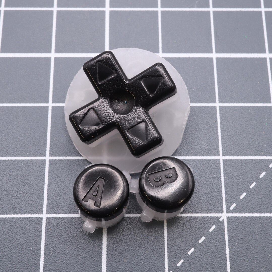 Game Boy Advance Custom Resin Buttons Black Pudding Cap - Etsy