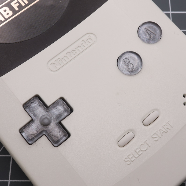 Game Boy Color Custom Resin Buttons Metallic Silver - Etsy