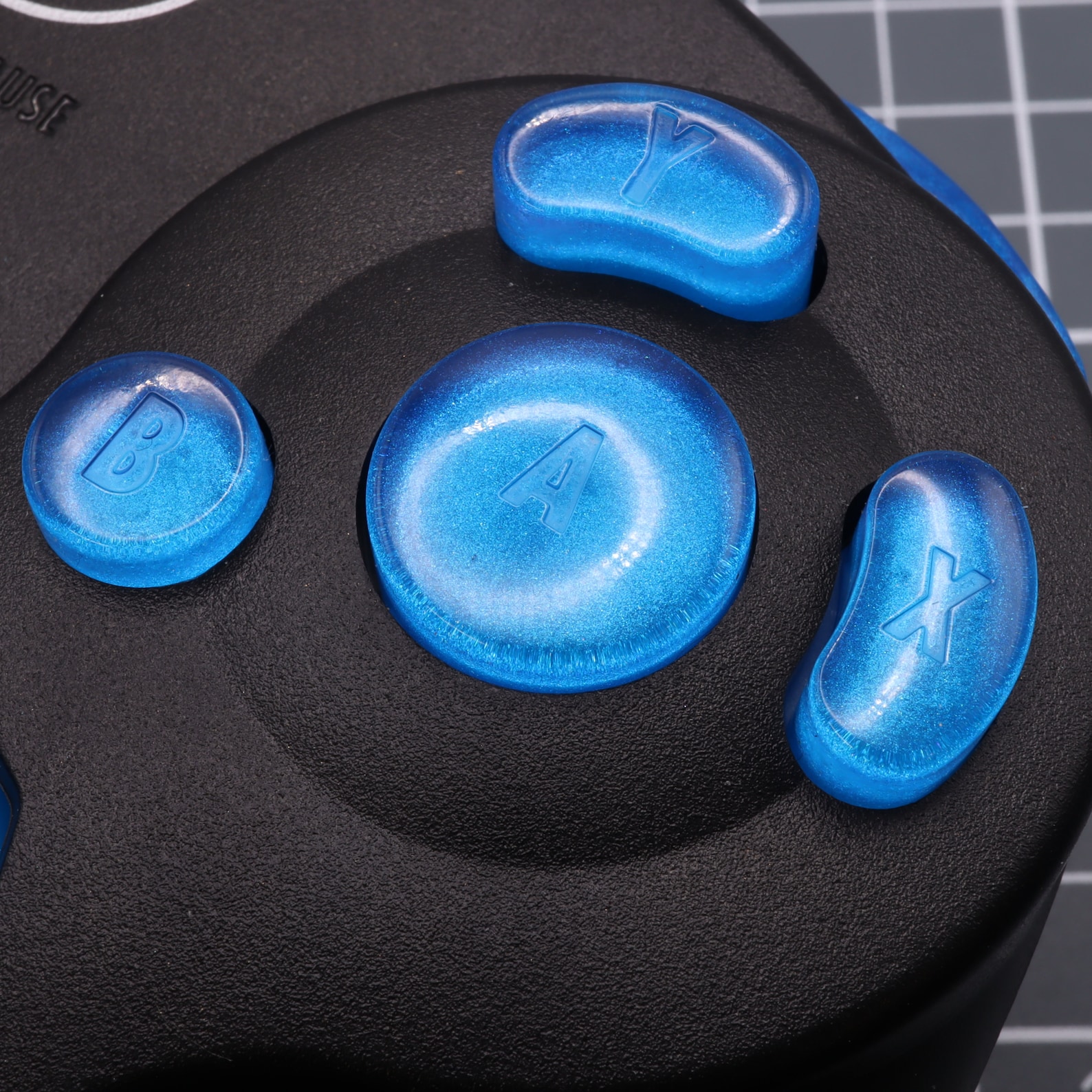 Nintendo Gamecube Custom Resin Buttons Blueberry Candy Blue - Etsy