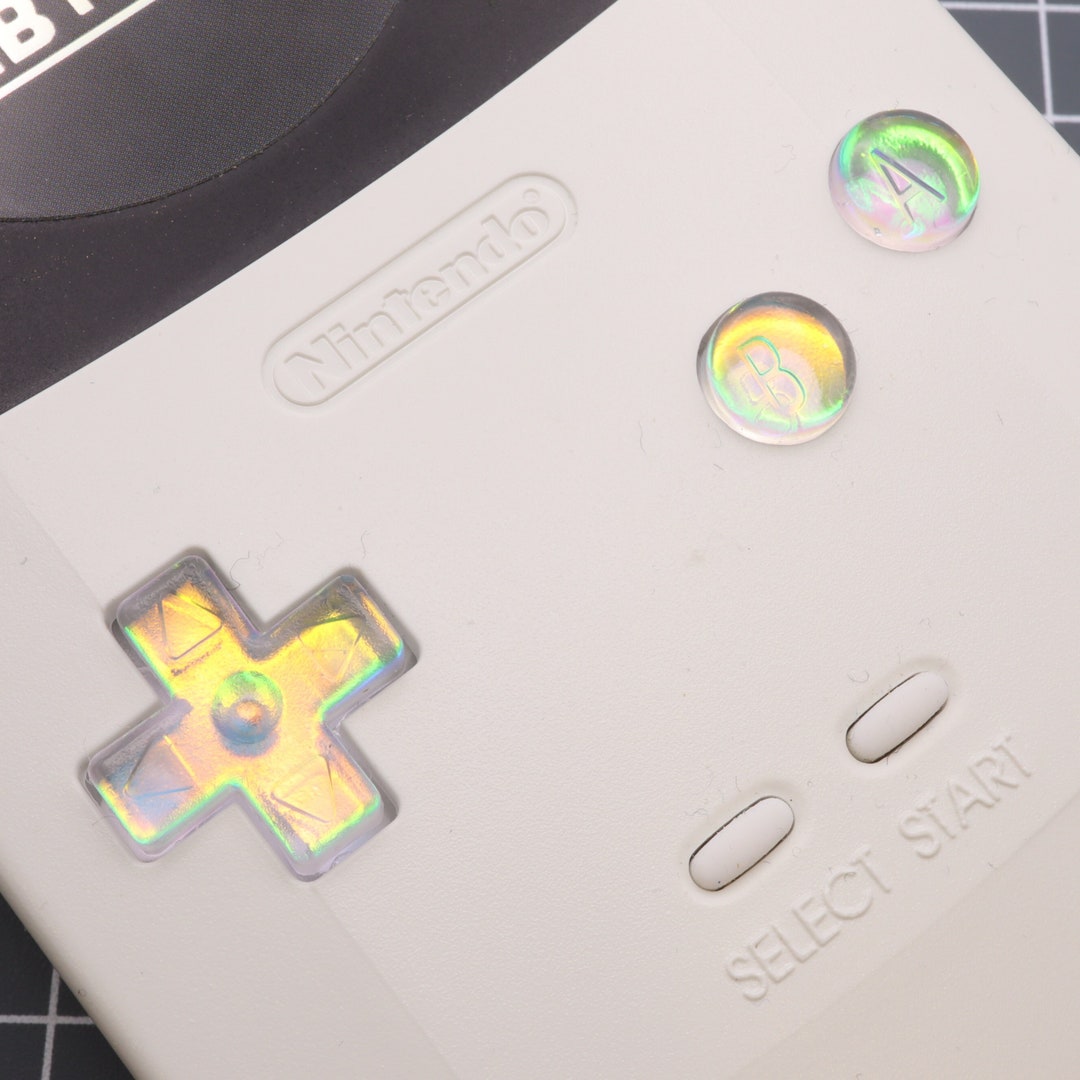 Game Boy Color Custom Resin Buttons Sunset Opal Dichroic Effect - Etsy