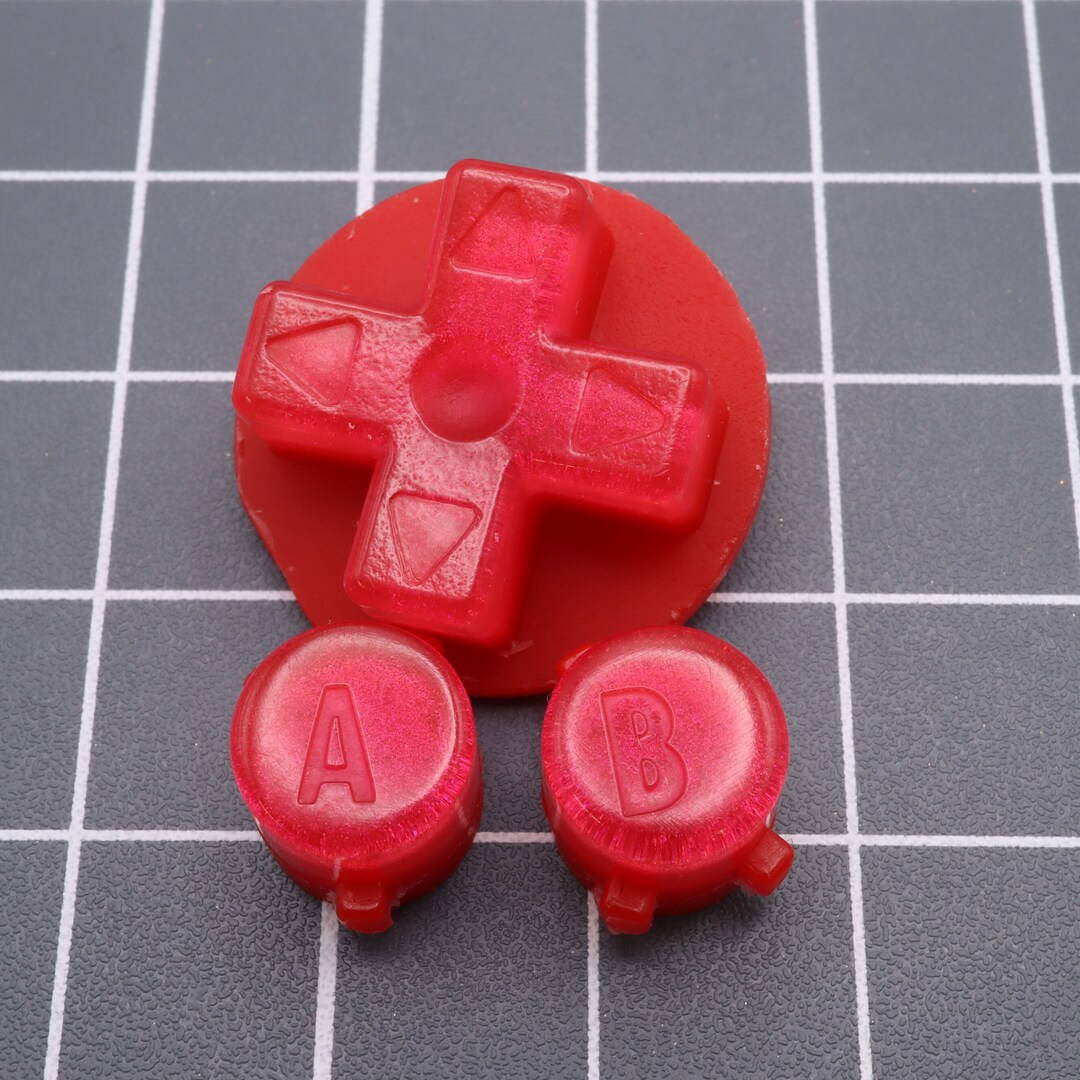 Game Boy Advance Custom Resin Buttons Strawberry Candy - Etsy