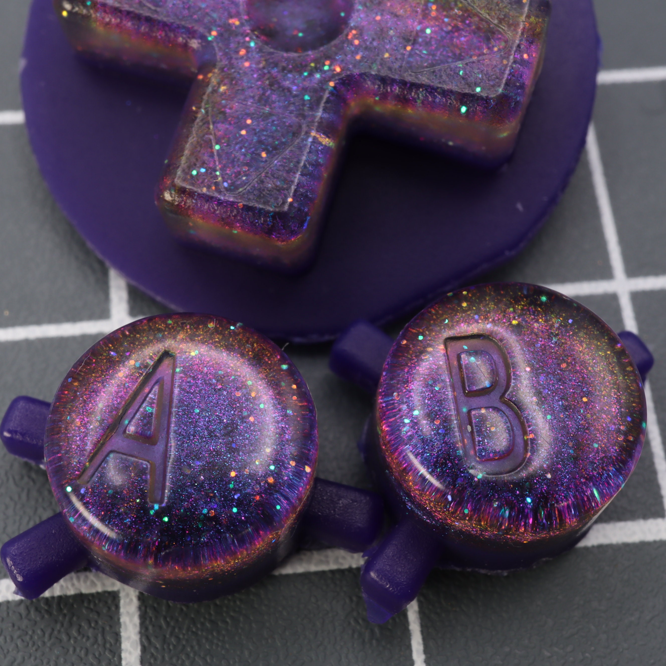 Game Boy Color Custom Resin Buttons Cosmic Purple - Etsy