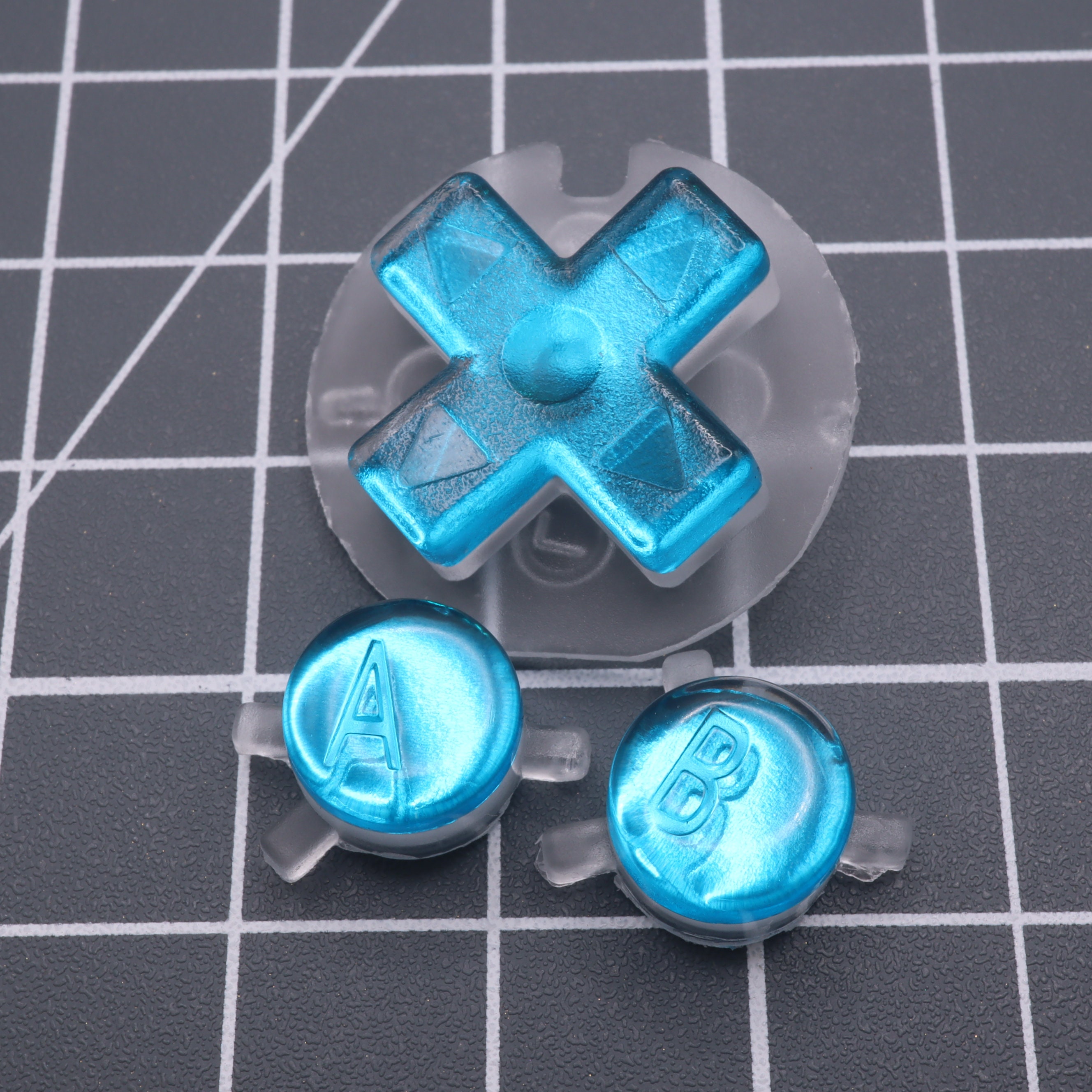 Game Boy Color Custom Resin Buttons Chrome Blue - Etsy