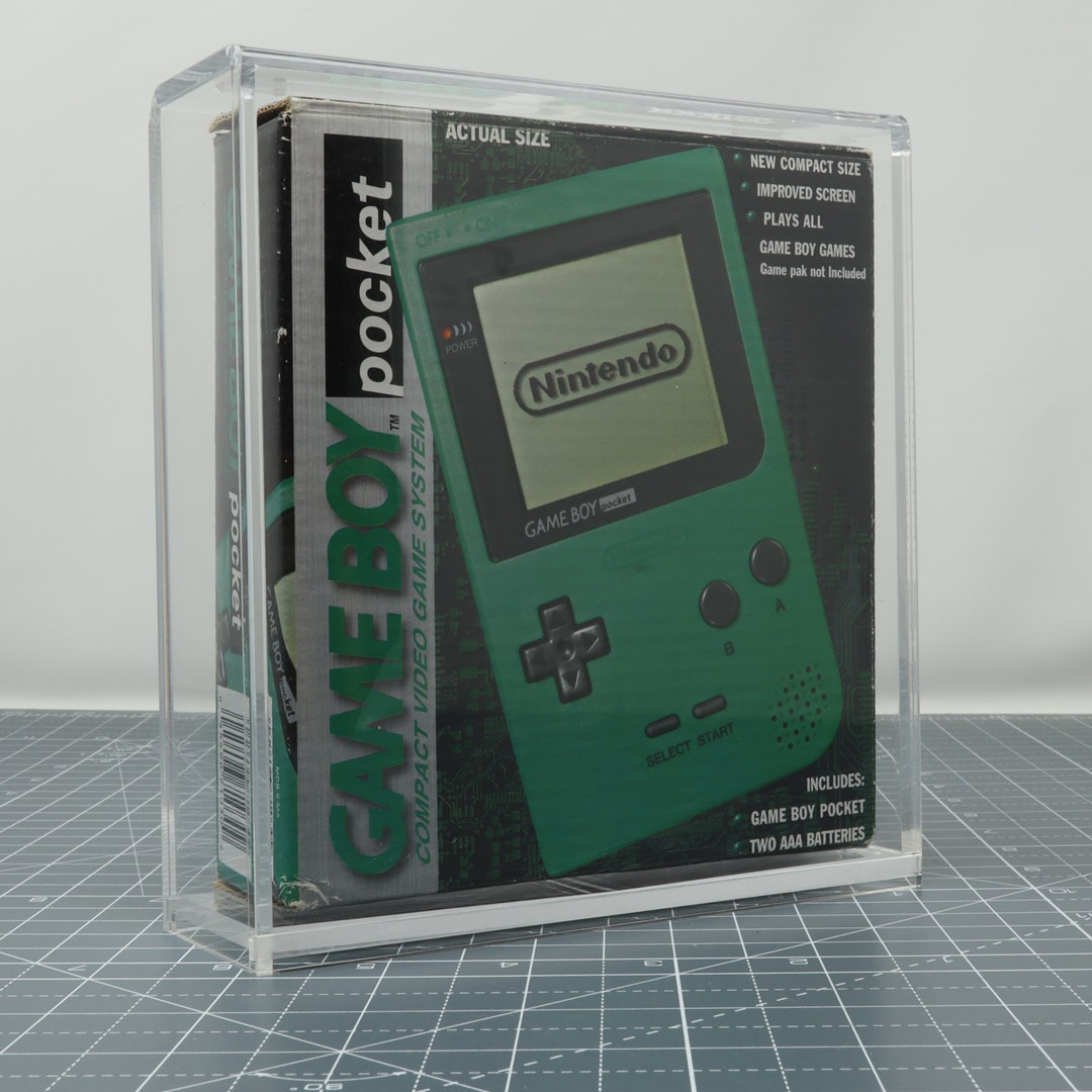 Game Boy Pocket PAL Boxed Console Acrylic Protective Display Show Case ...