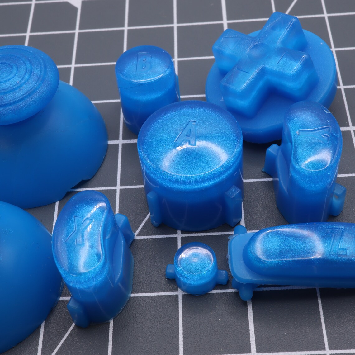 Nintendo Gamecube Custom Resin Buttons Blueberry Candy Blue - Etsy