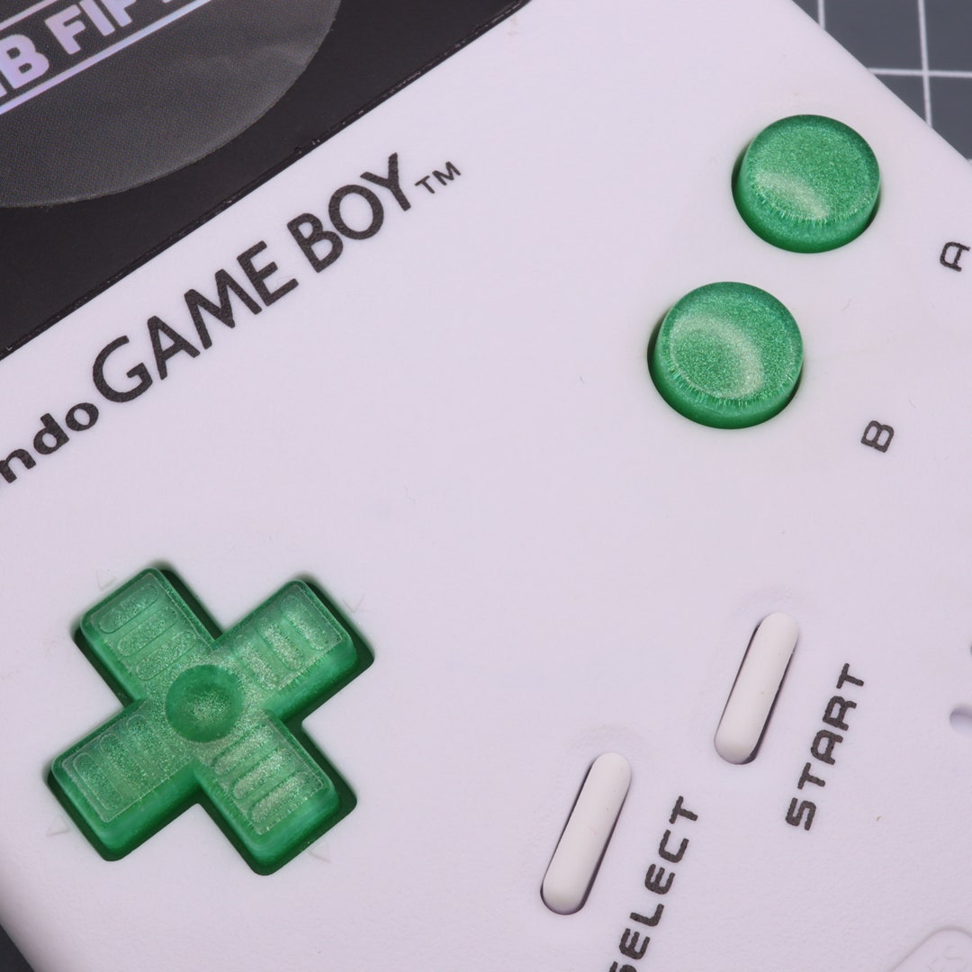 Game Boy DMG-01 Original Custom Resin Buttons Lime Candy - Etsy