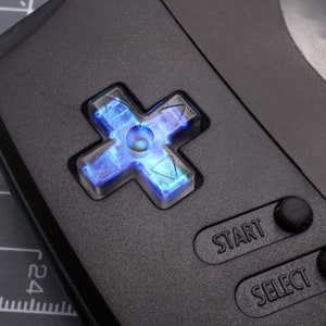 Game Boy Advance Custom Resin Buttons Midnight Opal Dichroic Effect - Etsy
