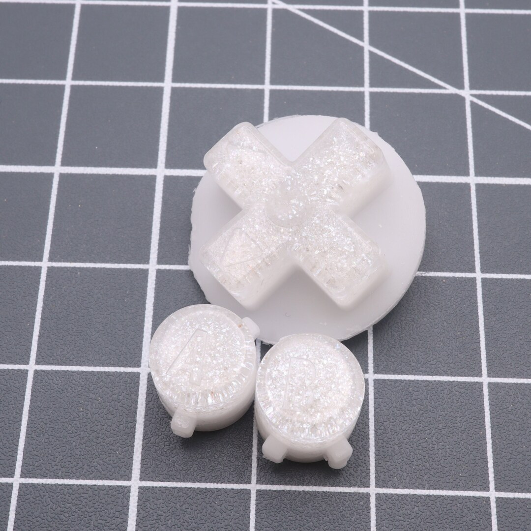 Game Boy Advance Custom Resin Buttons Pearl White - Etsy