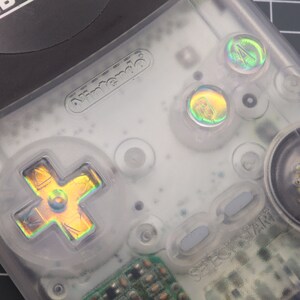 Game Boy Color Custom Resin Buttons Sunset Opal Dichroic Effect - Etsy