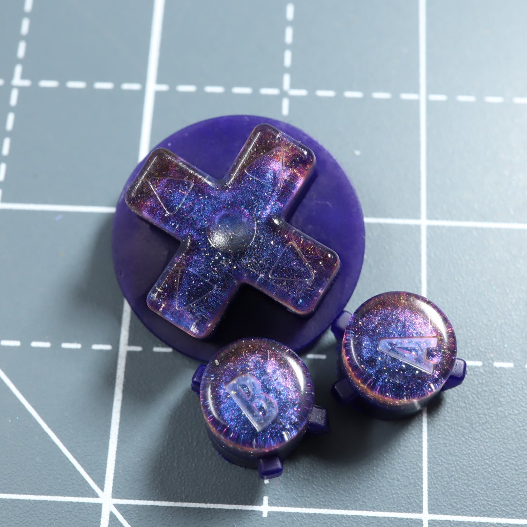 Game Boy Advance Custom Resin Buttons Cosmic Blue - Etsy