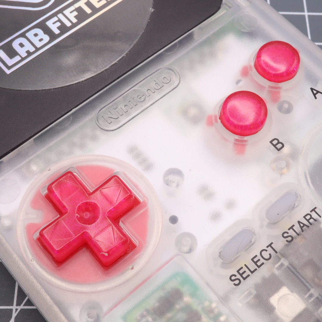 Game Boy Pocket Custom Resin Buttons Raspberry Candy - Etsy