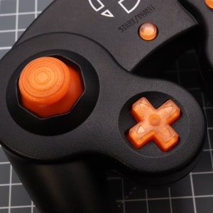 Nintendo Gamecube Custom Resin Buttons Orange Candy - Etsy