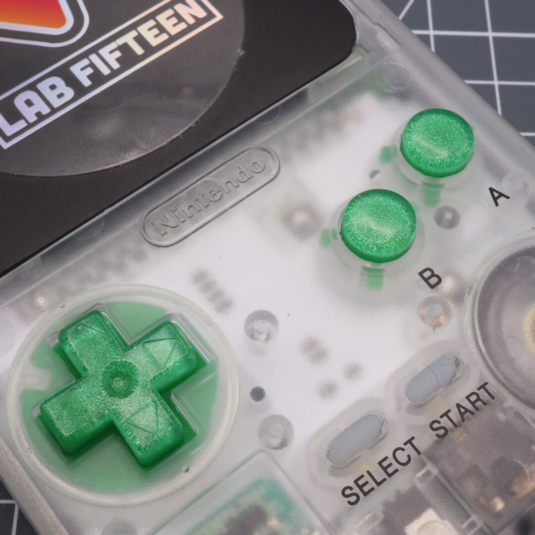 Game Boy Pocket Custom Resin Buttons Lime Candy - Etsy