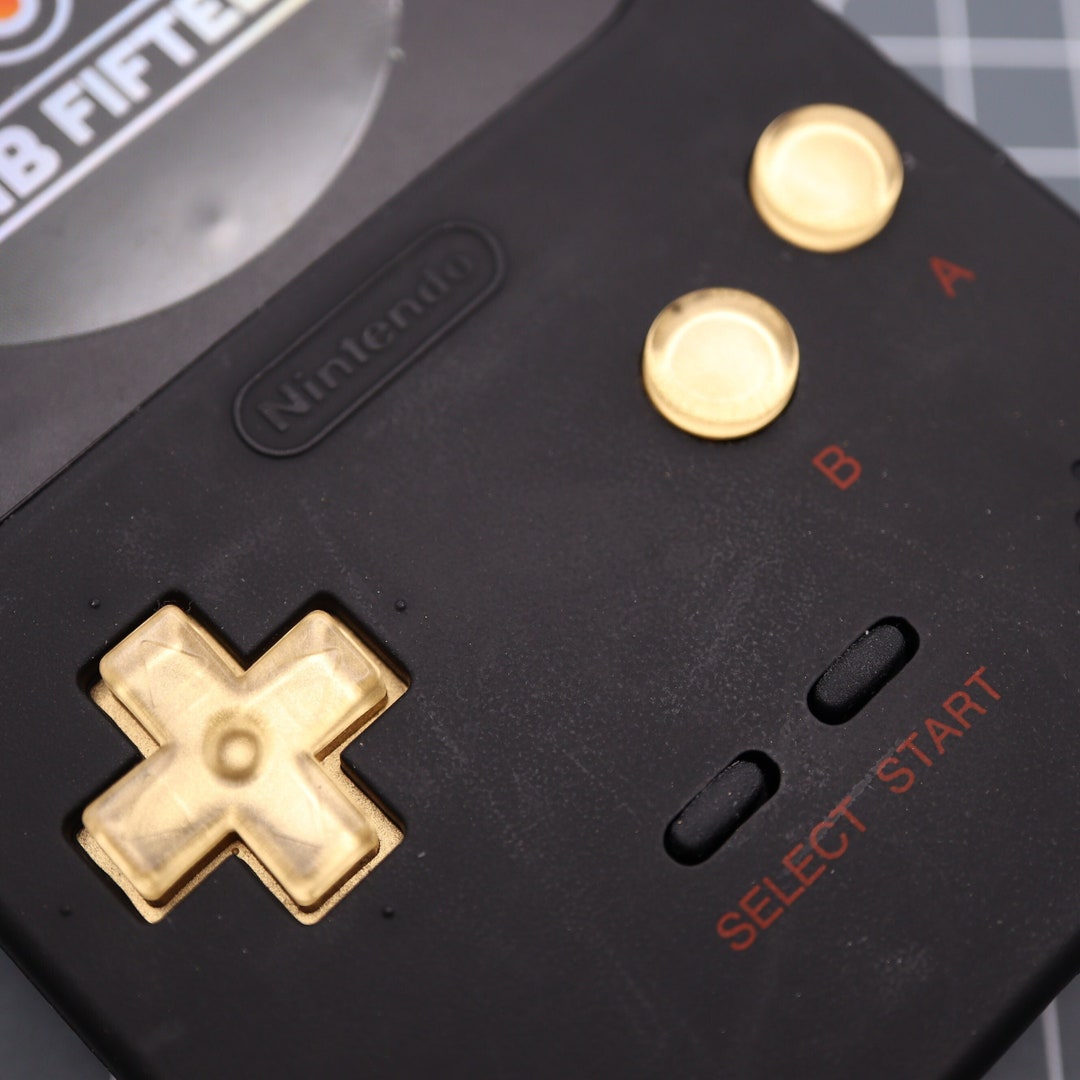 Game Boy Pocket Custom Resin Buttons Metallic Gold - Etsy