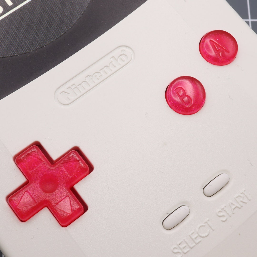 Game Boy Color Custom Resin Buttons Raspberry Candy - Etsy