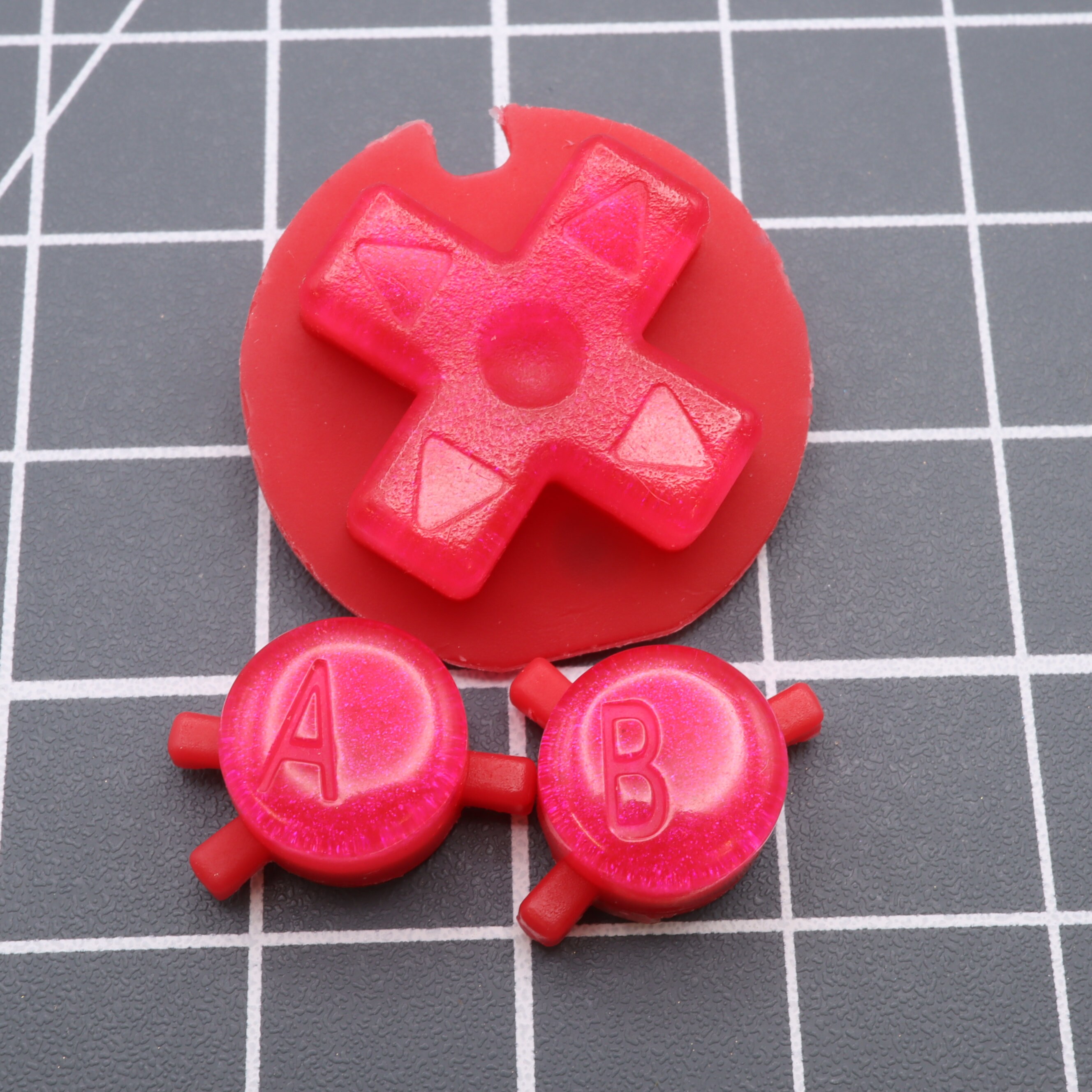Game Boy Color Custom Resin Buttons Raspberry Candy - Etsy