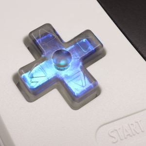 Game Boy Advance Custom Resin Buttons Midnight Opal Dichroic Effect - Etsy
