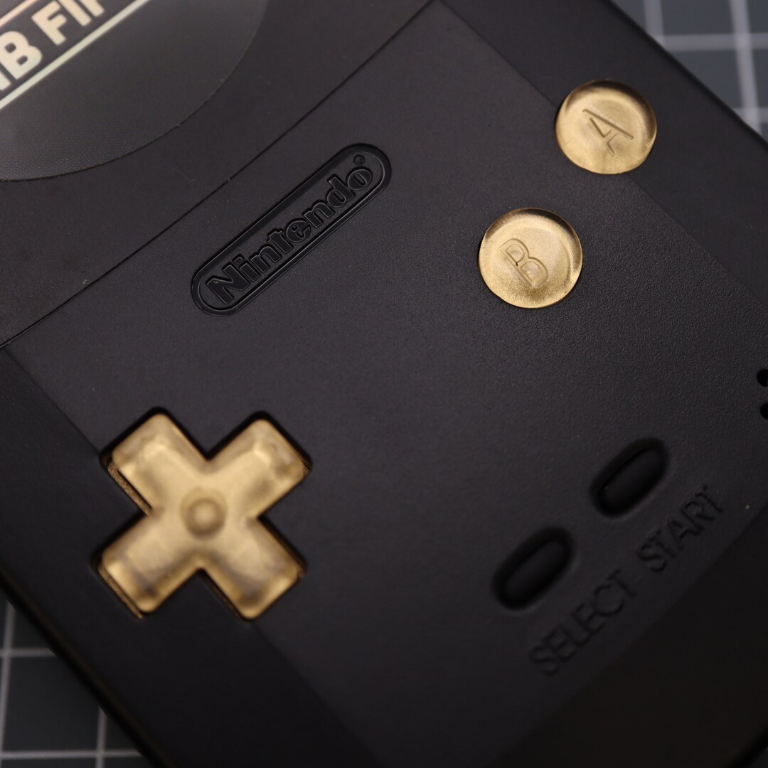 Game Boy Color Custom Resin Buttons Metallic Gold - Etsy