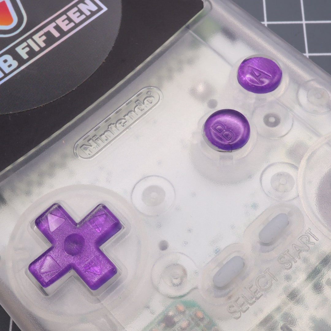 Game Boy Color Custom Resin Buttons Chrome Purple - Etsy