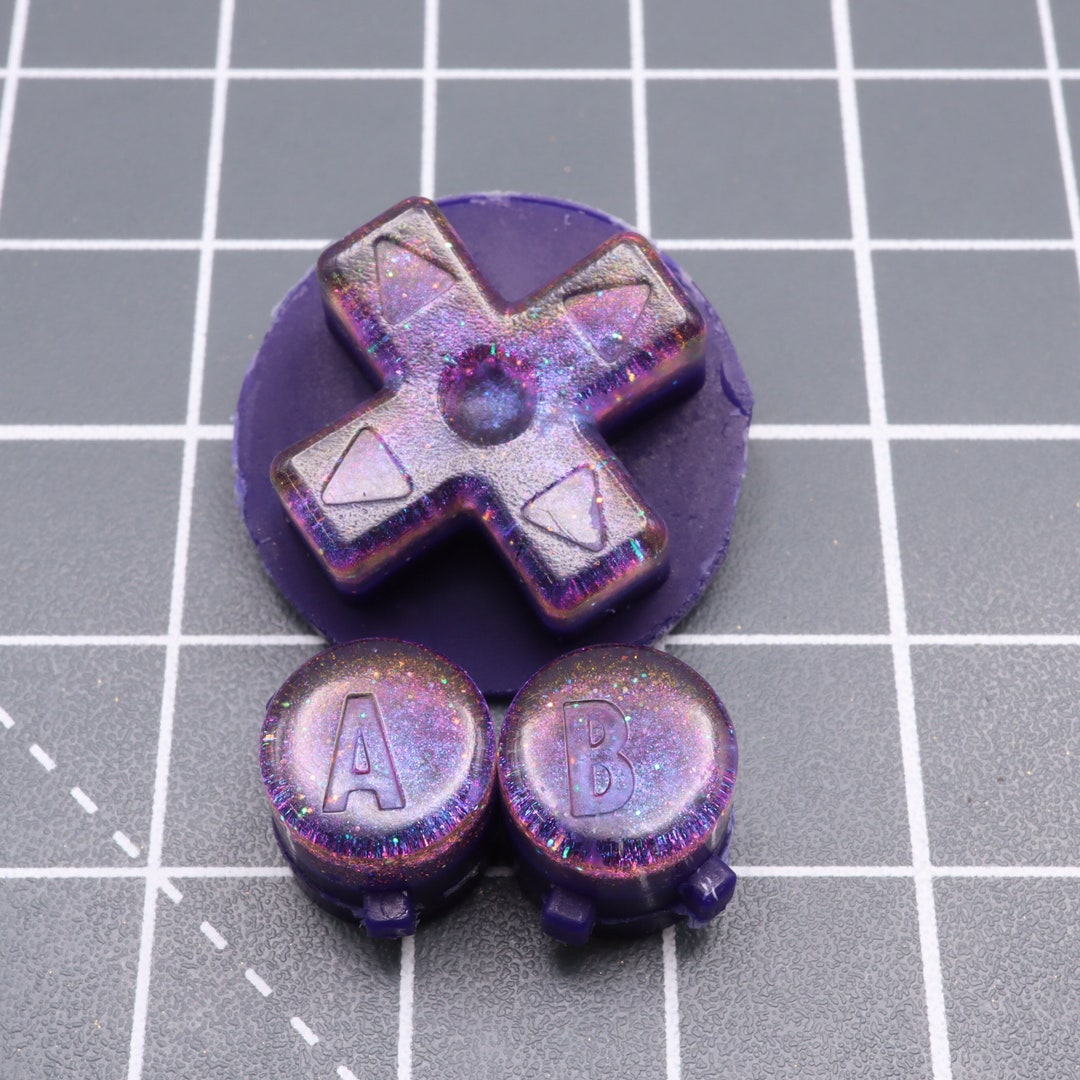 Game Boy Advance Custom Resin Buttons Cosmic Purple - Etsy