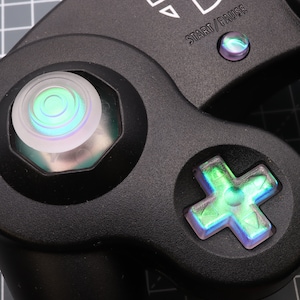 Nintendo Gamecube Custom Resin Buttons Cool Opal Dichroic Effect - Etsy