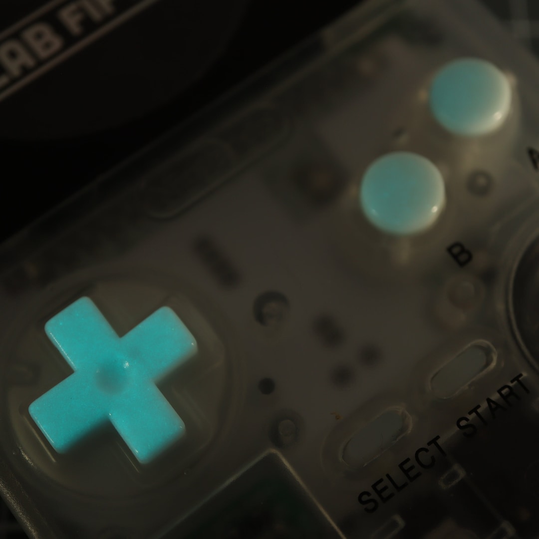 Game Boy Pocket Custom Resin Buttons Glow in the Dark Aqua - Etsy