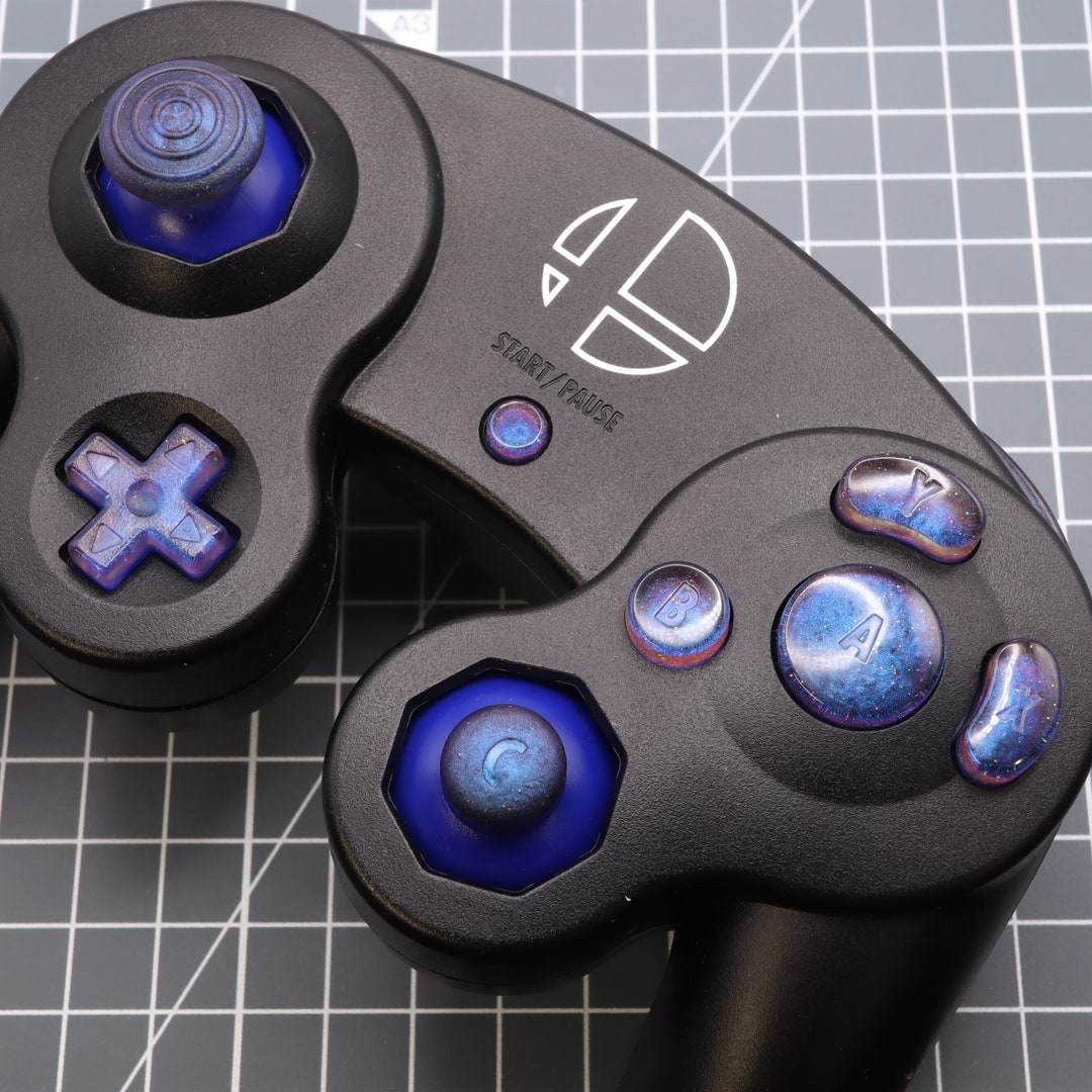 Nintendo Gamecube Custom Resin Buttons Cosmic Blue - Etsy