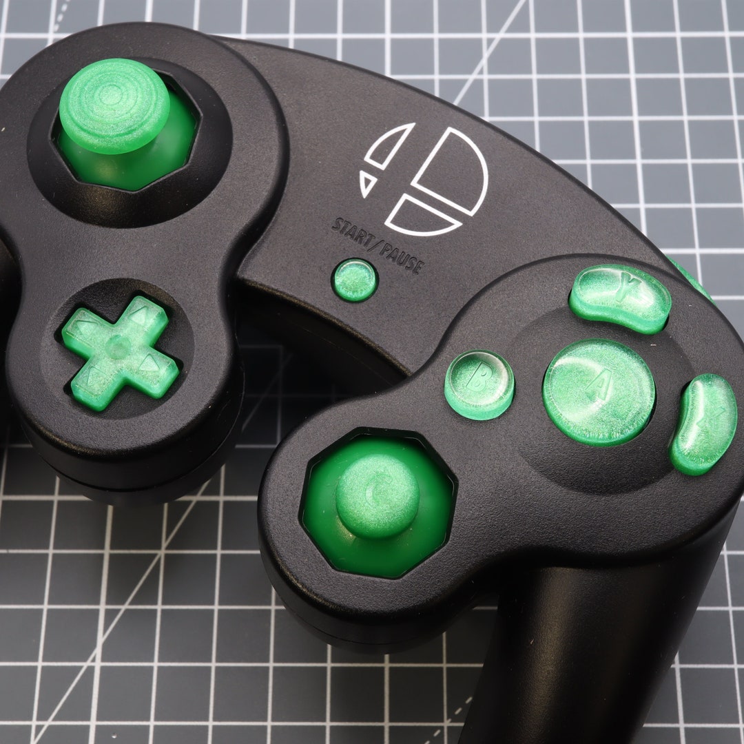 Nintendo Gamecube Custom Resin Buttons Lime Candy Green - Etsy