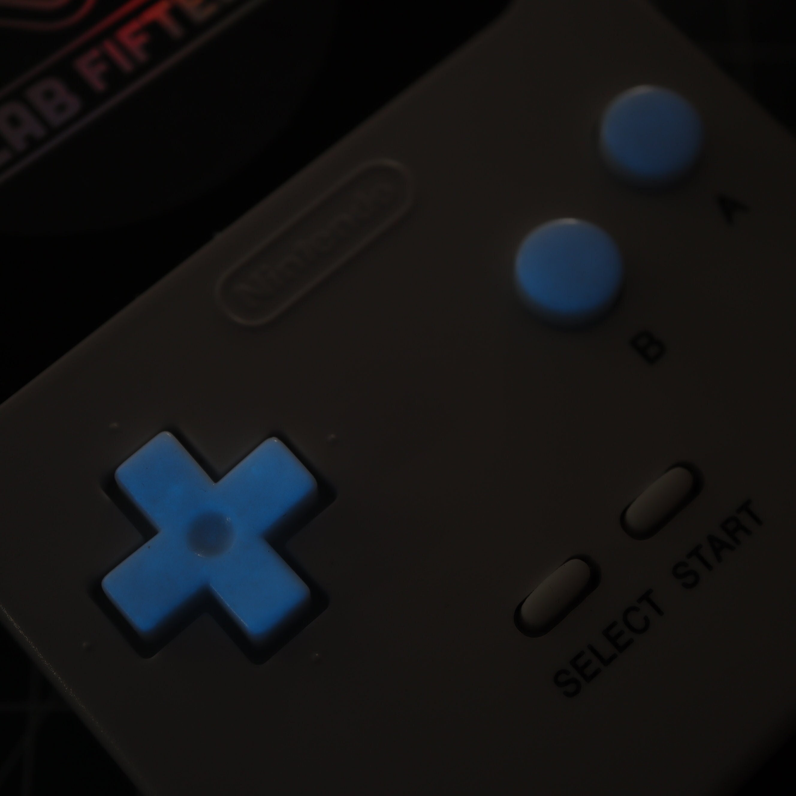 Game Boy Pocket Custom Resin Buttons Glow in the Dark Blue - Etsy