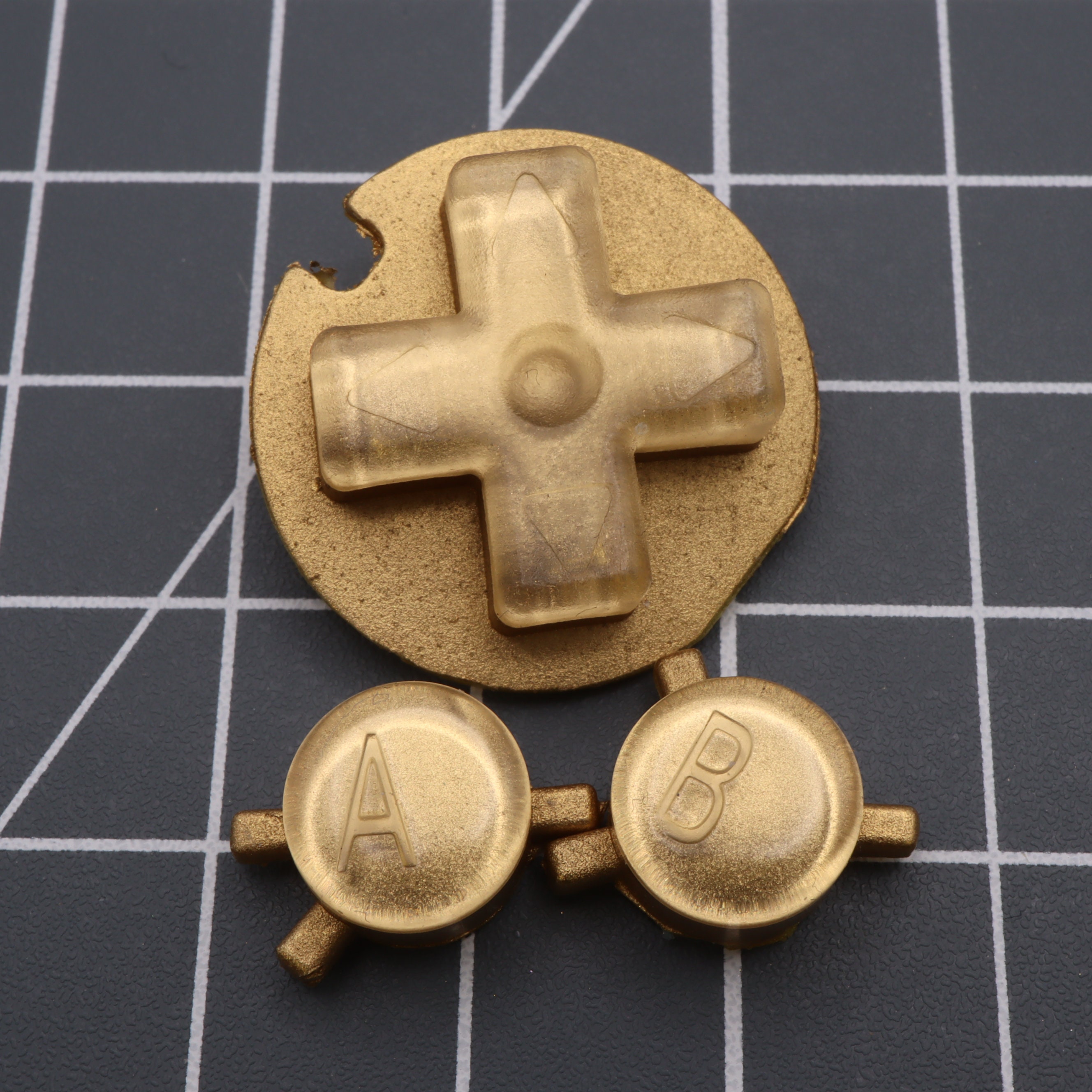 Game Boy Color Custom Resin Buttons Metallic Gold - Etsy
