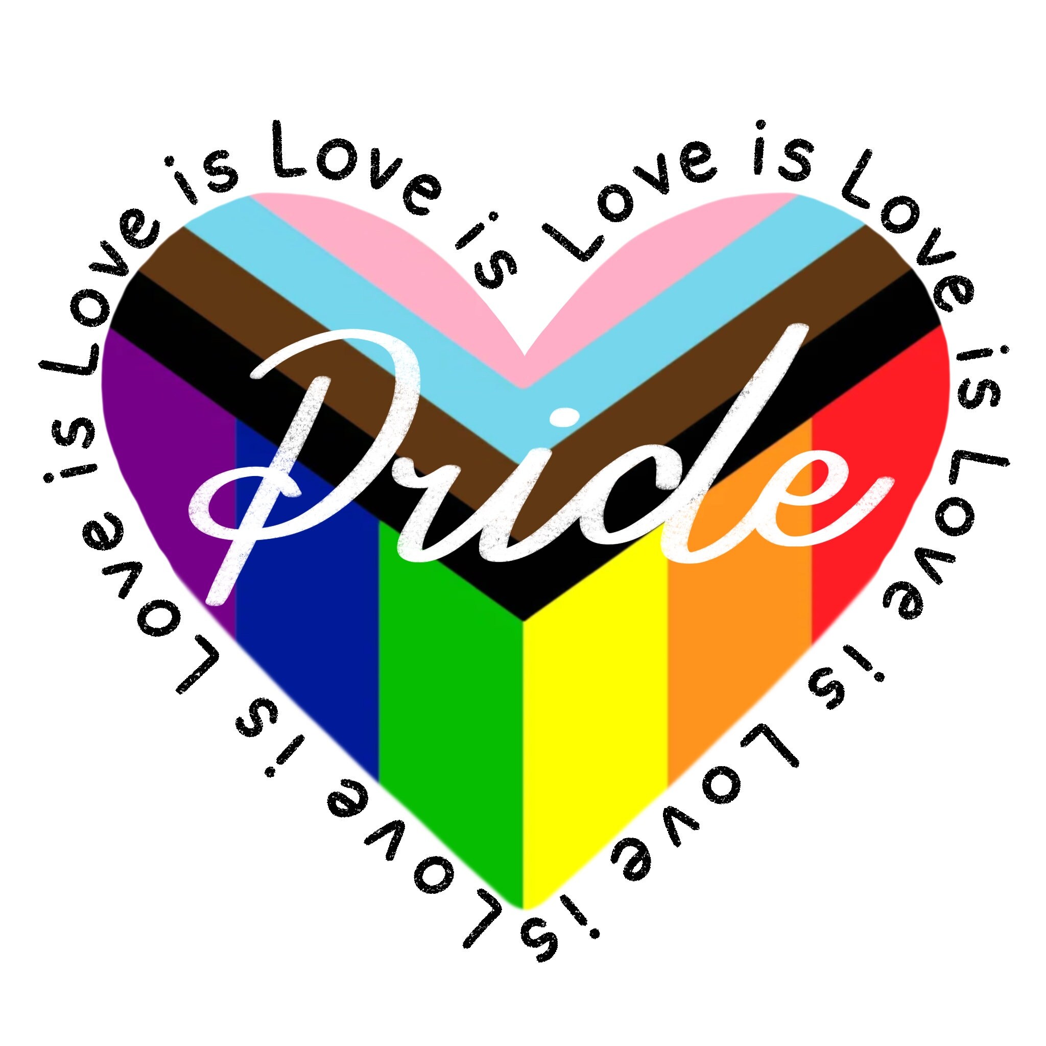 Pride Love is Love Sticker Glossy Sticker Waterproof | Etsy