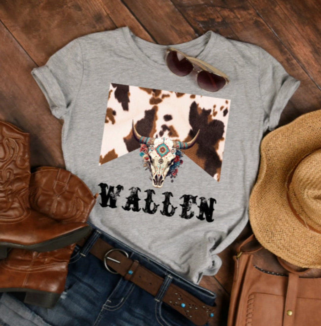 Wallen Sublimation PNG, Country Music, Western PNG, Cow Skull - Etsy