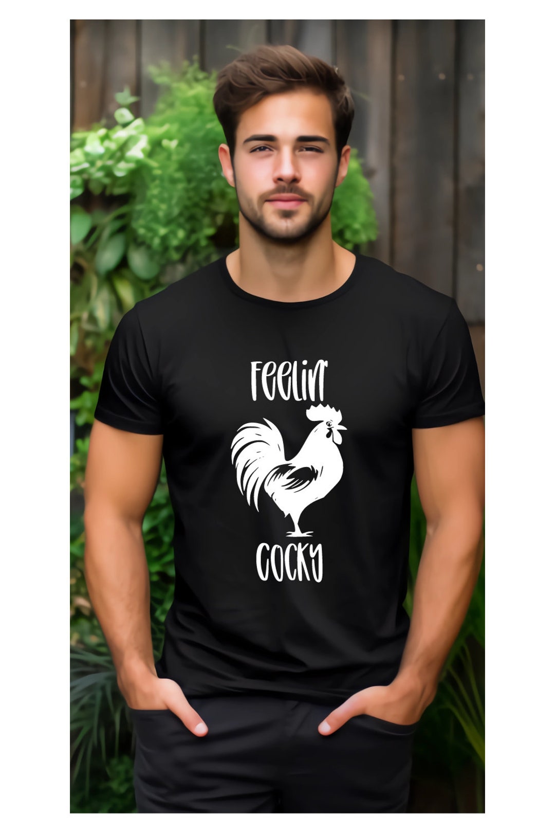 Rooster SVG: Feelin' Cocky Chicken Design (digital Download) - Etsy