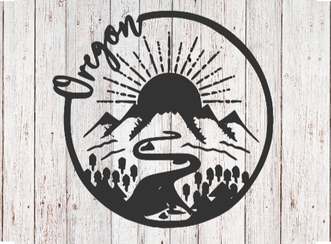 Oregon SVG, Mountains, River, Camping, Digital File, PNW, West Coast ...