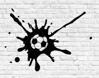 Soccer Splat Svg - Etsy