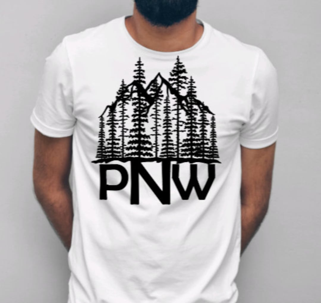 PNW Svg, Png, Pacific Northwest, Mountains, Trees, Washington, Oregon ...
