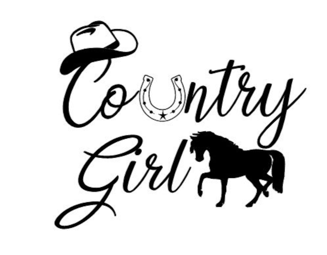 Country Girl SVG, Cowgirl, Western SVG , Horse SVG, - Etsy